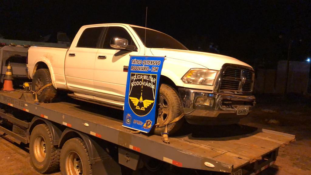 Dodge Ram blindada é apreendida com 2 toneladas de maconha | InfocoMS